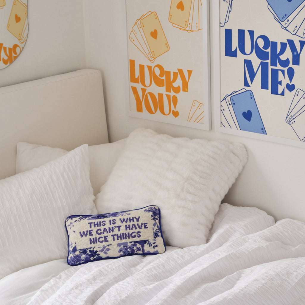 Nice Things Lumbar Pillow | Dorm Essentials – Dormify