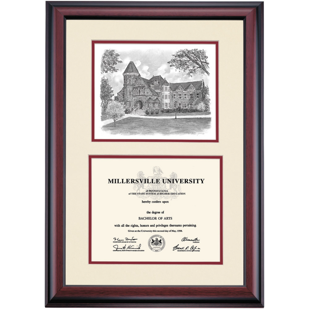 Millersville Premier Biemesderfer Center Diploma Frame | Dorm Essentials – Dormify