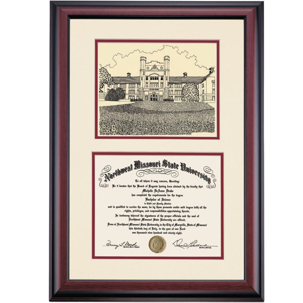 Northwest Missouri Premier The Administration Building Diploma Frame | Dorm Essentials - Dormify