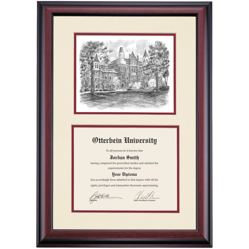 Otterbein Premier Towers Hall Diploma Frame | Dorm Essentials – Dormify