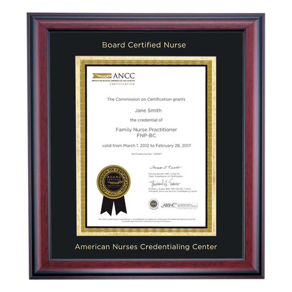 American Nurses Credentialing Center Traditional Certificate Frame | Dorm Essentials – Dormify