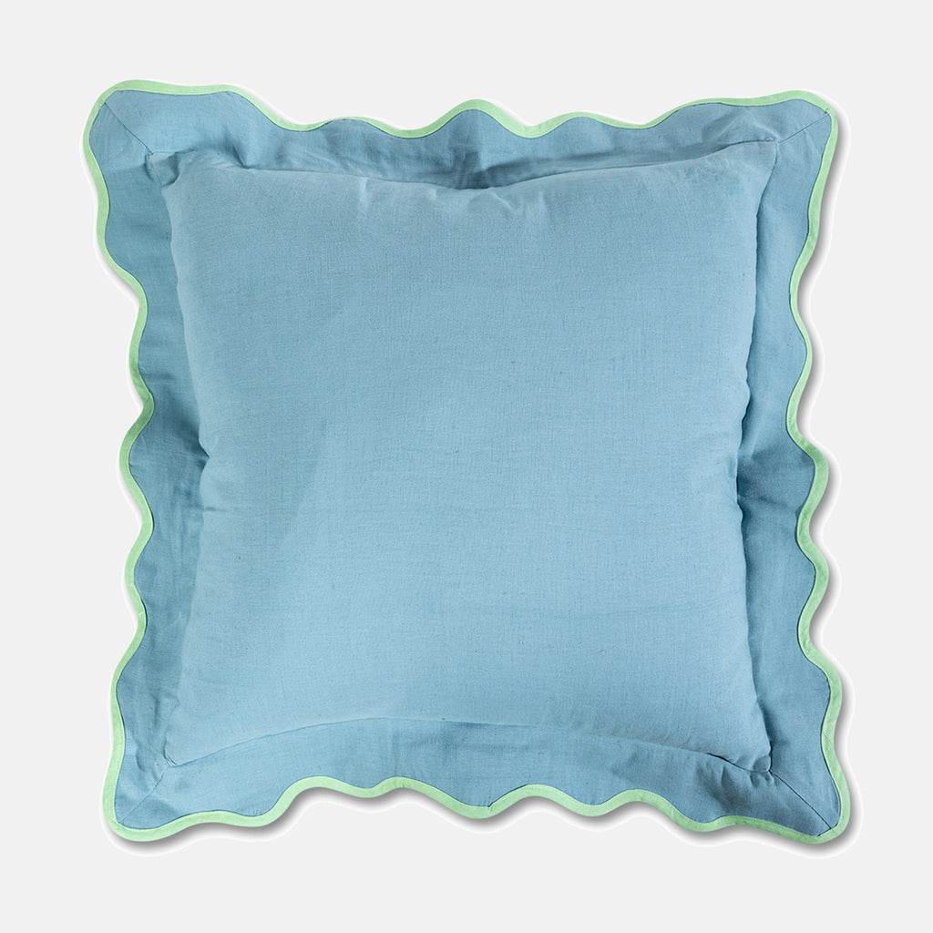 Darcy Scalloped Trim Square Pillow | Dorm Essentials – Dormify