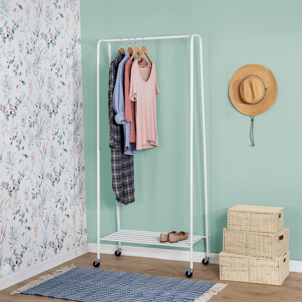 Garment Rack With Shoe Shelf | Dorm Essentials – Dormify