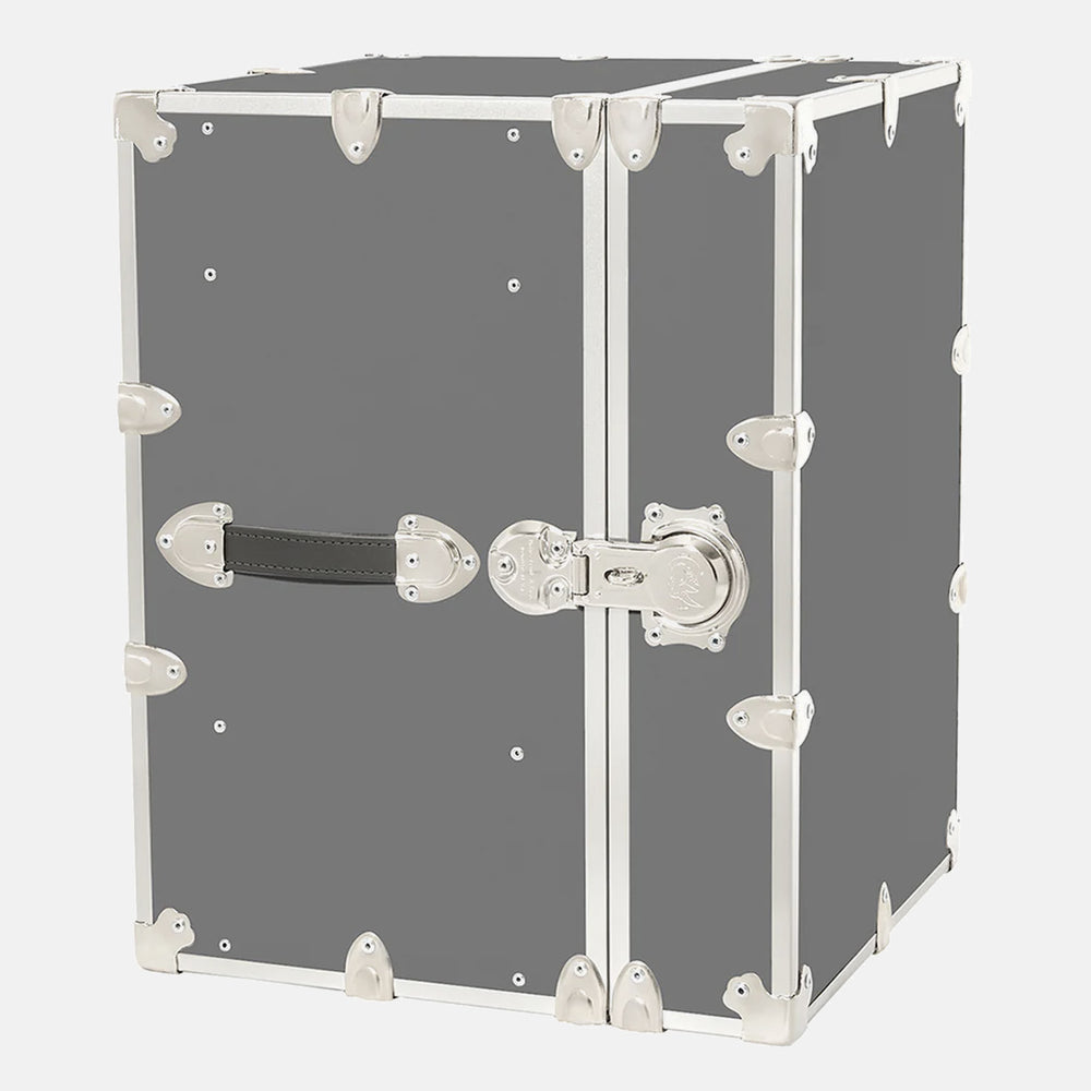 Rhino Bedside Vinyl Cube Trunk with Silver Trim | Dorm Essentials – Dormify