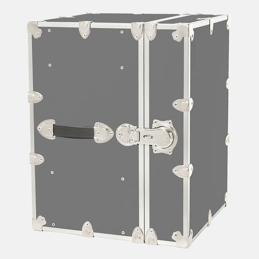 Rhino Bedside Vinyl Cube Trunk with Silver Trim | Dorm Essentials – Dormify