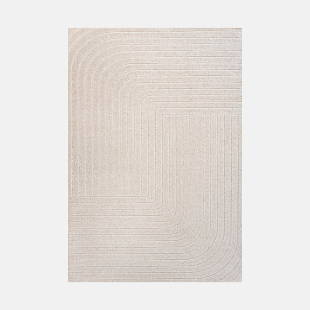 Abstract Angle Area Rug | Dorm Essentials - Ivory / 3' x 5' - Dormify