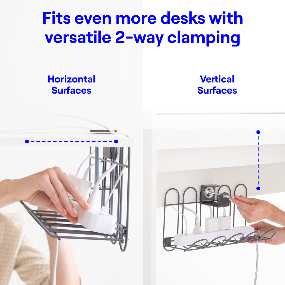 CarryUp-Under Desk Cable Management Tray | Dorm Essentials - Dormify