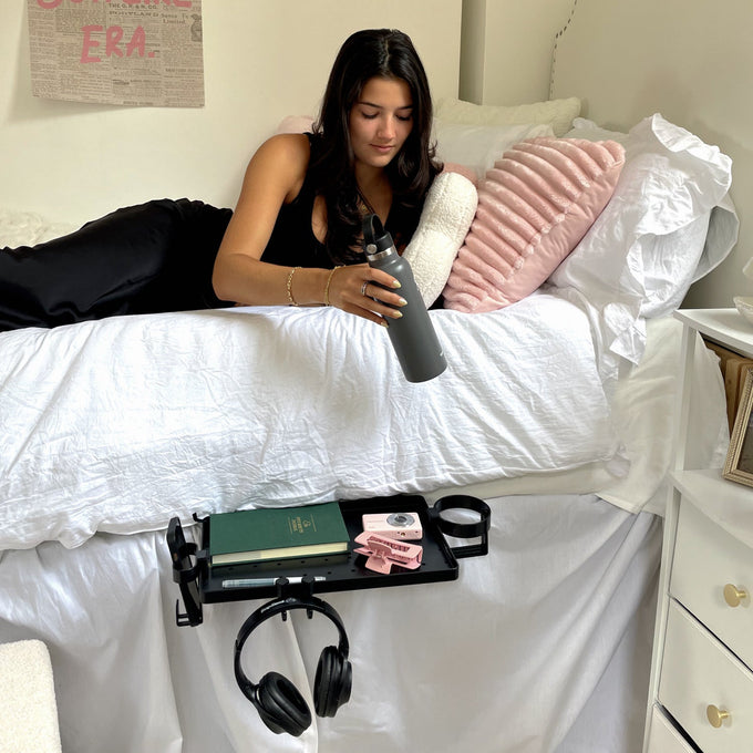 BedShelfie-Floating Nightstand | Dorm Essentials – Dormify