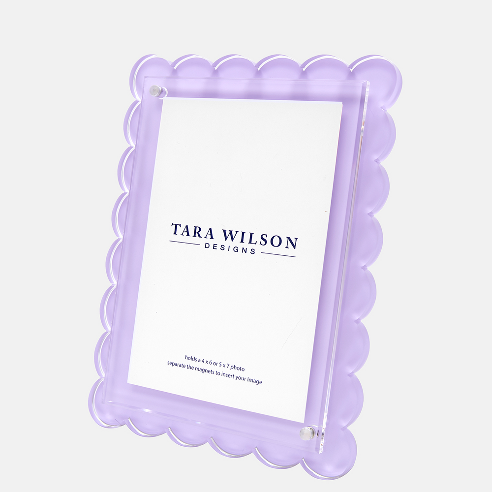 Scallop Frame | Dorm Essentials - lavender - Dormify