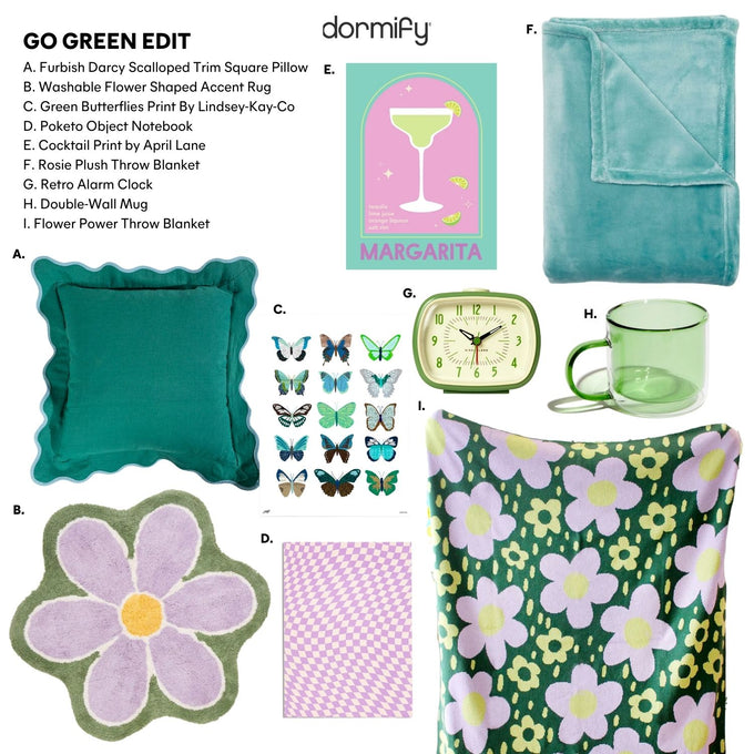 Darcy Scalloped Trim Square Pillow | Dorm Essentials – Dormify