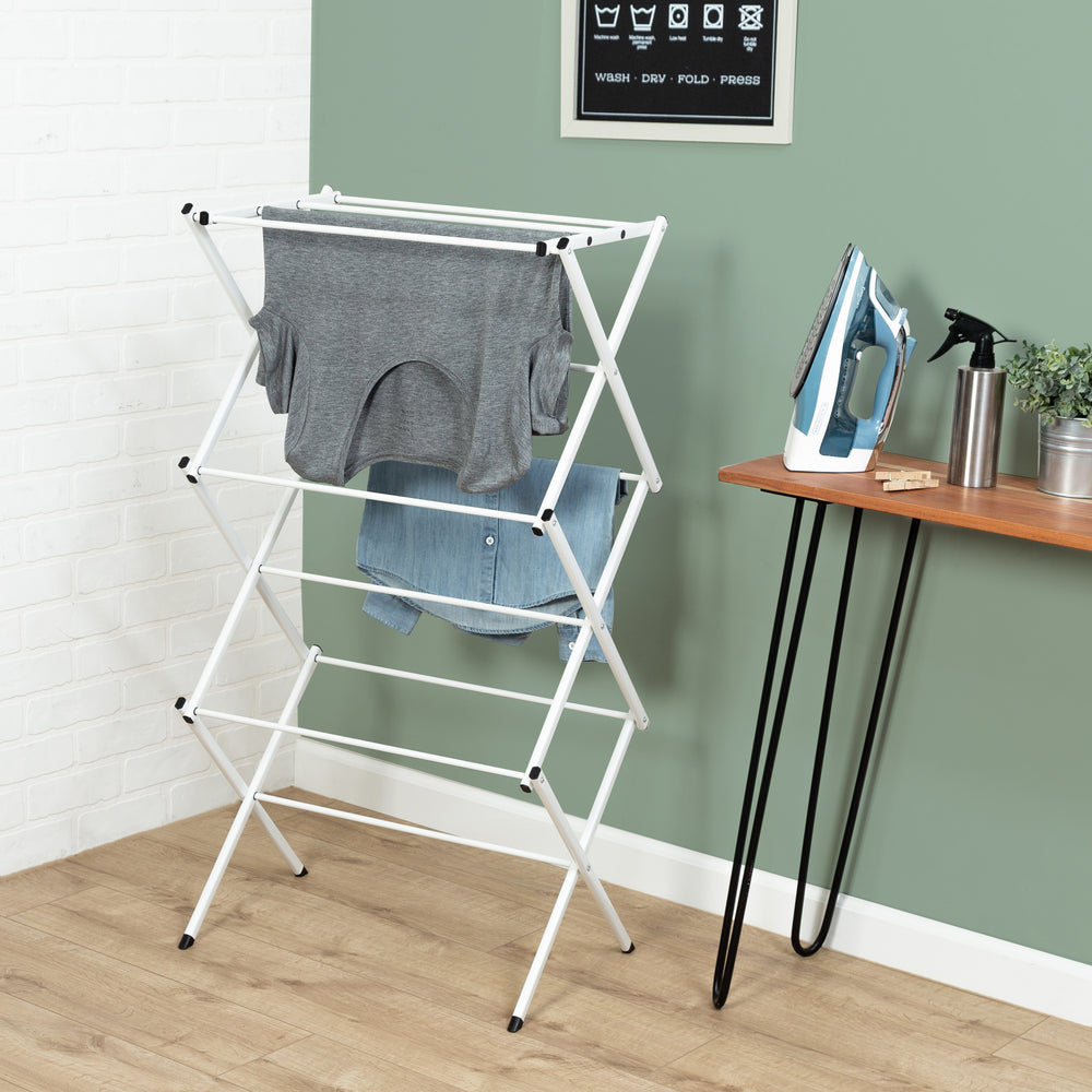 Compact Collapsible Metal Clothes Drying Rack | Dorm Essentials – Dormify