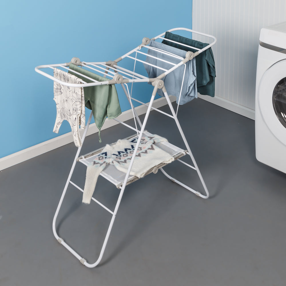 Narrow Folding Wing Clothes Dryer | Dorm Essentials - Dormify