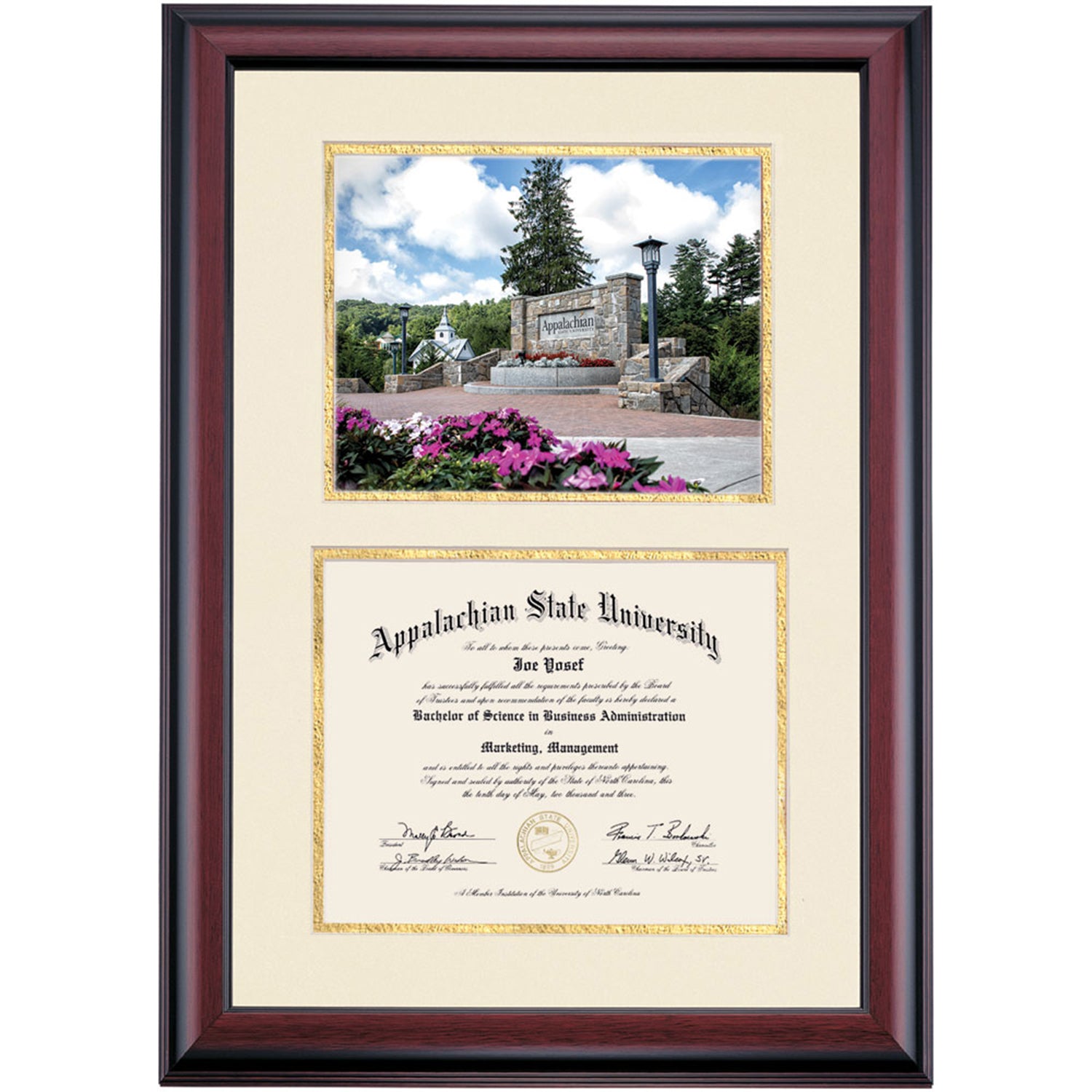Appalachian State Premier School Sign Diploma Frame | College Shop ...