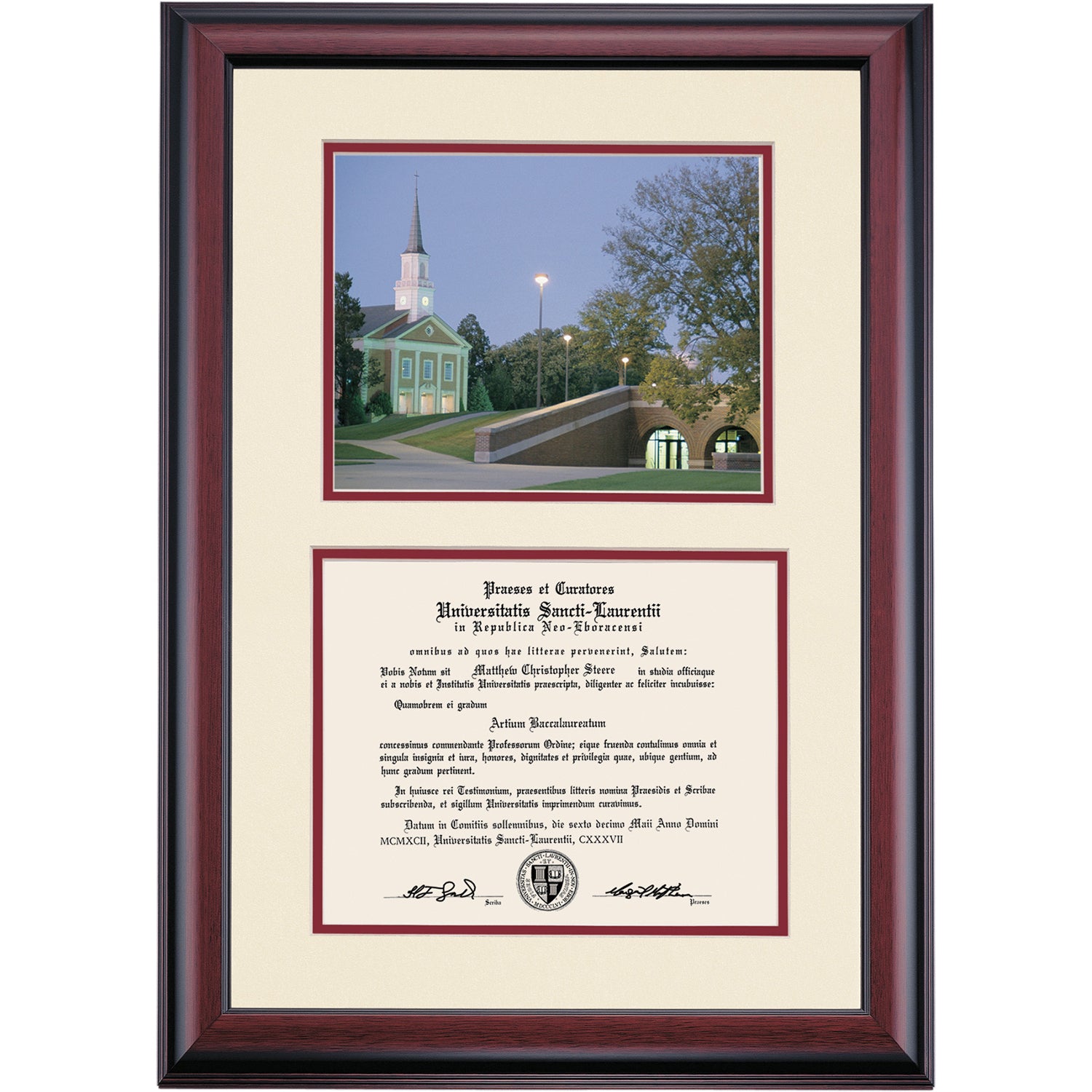 Buena Vista Premier Schaller Chapel Diploma Frame | Dorm Essentials - Dormify