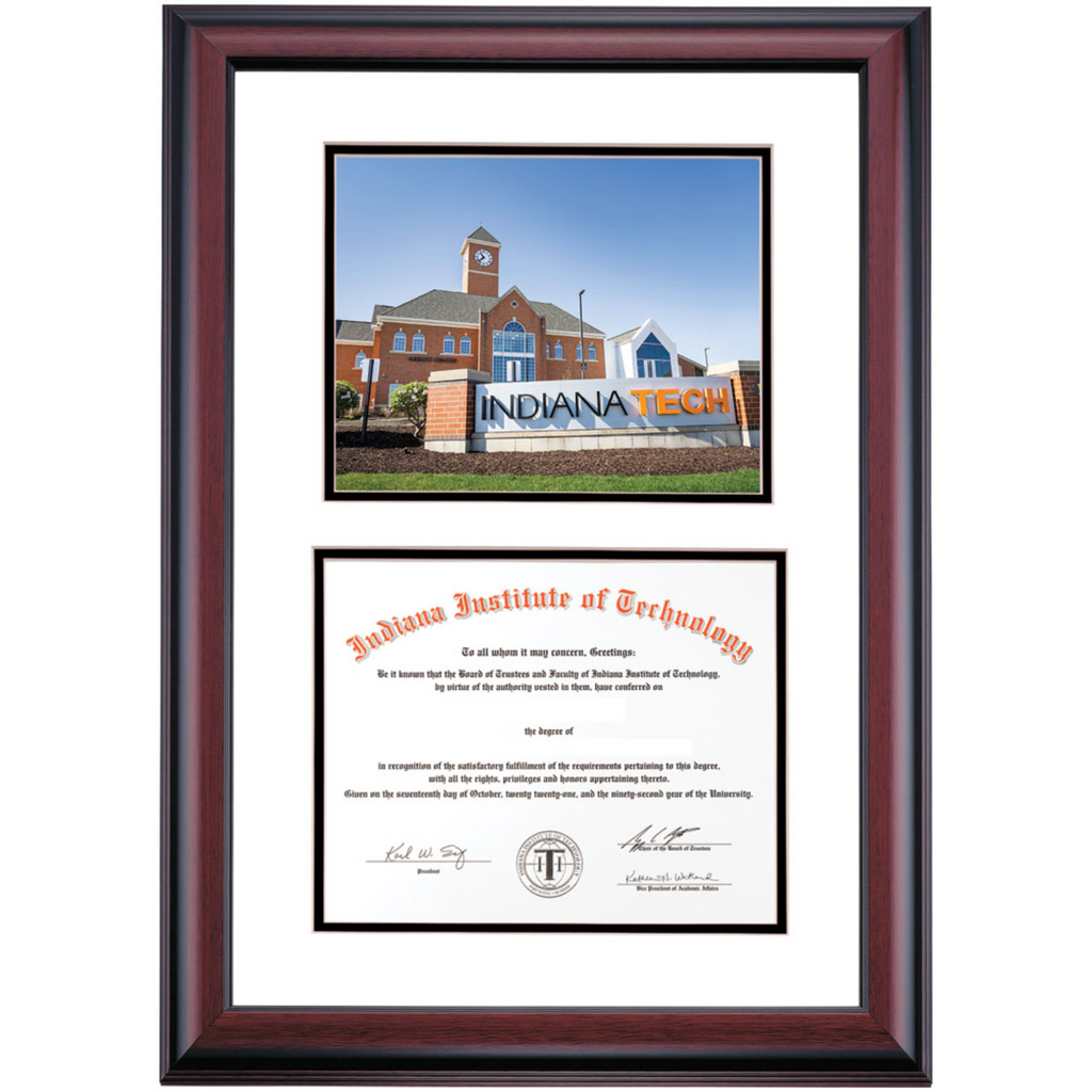Indiana Tech Premier Abbott Center Diploma Frame | Dorm Essentials ...