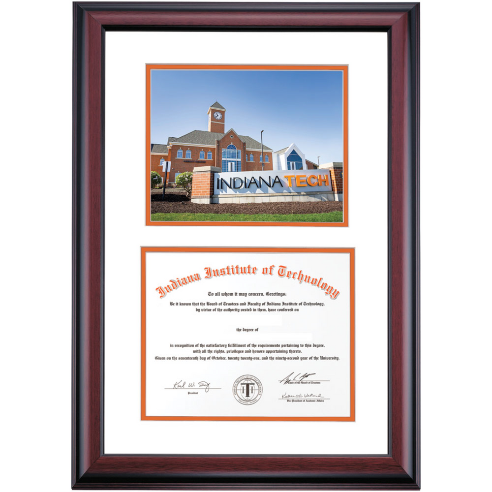 Indiana Tech Premier Abbott Center Diploma Frame | Dorm Essentials ...