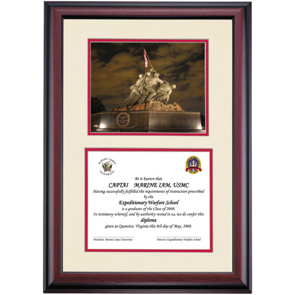 Marine Corps Premier USMC War Memorial Diploma Frame | Dorm Essentials ...