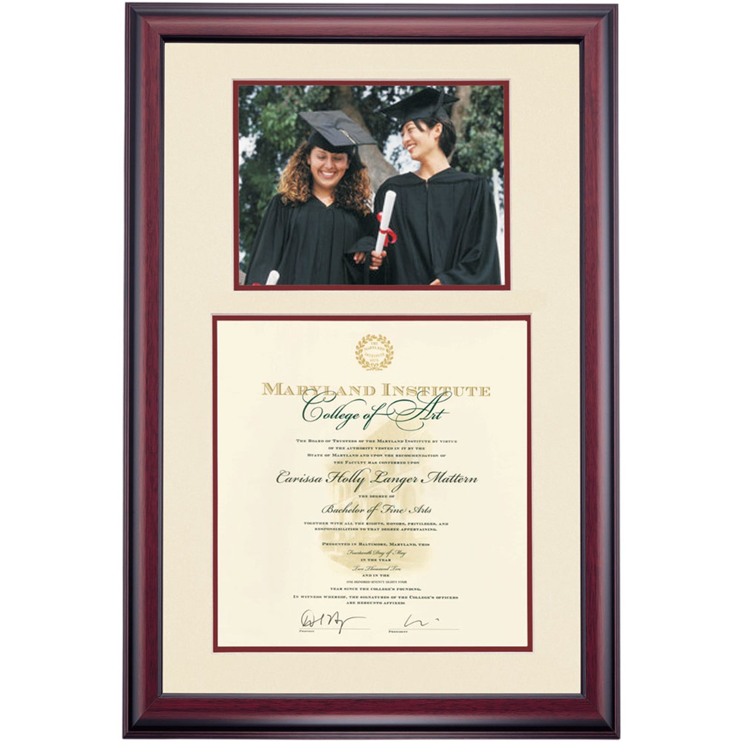 Maryland Institute College of Art Premier for 8x10 Photograph Diploma ...