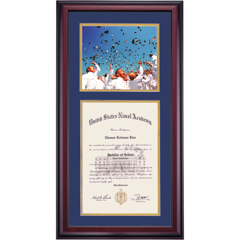 United States Naval Academy Premier The Hat Toss Diploma Frame | Dorm ...
