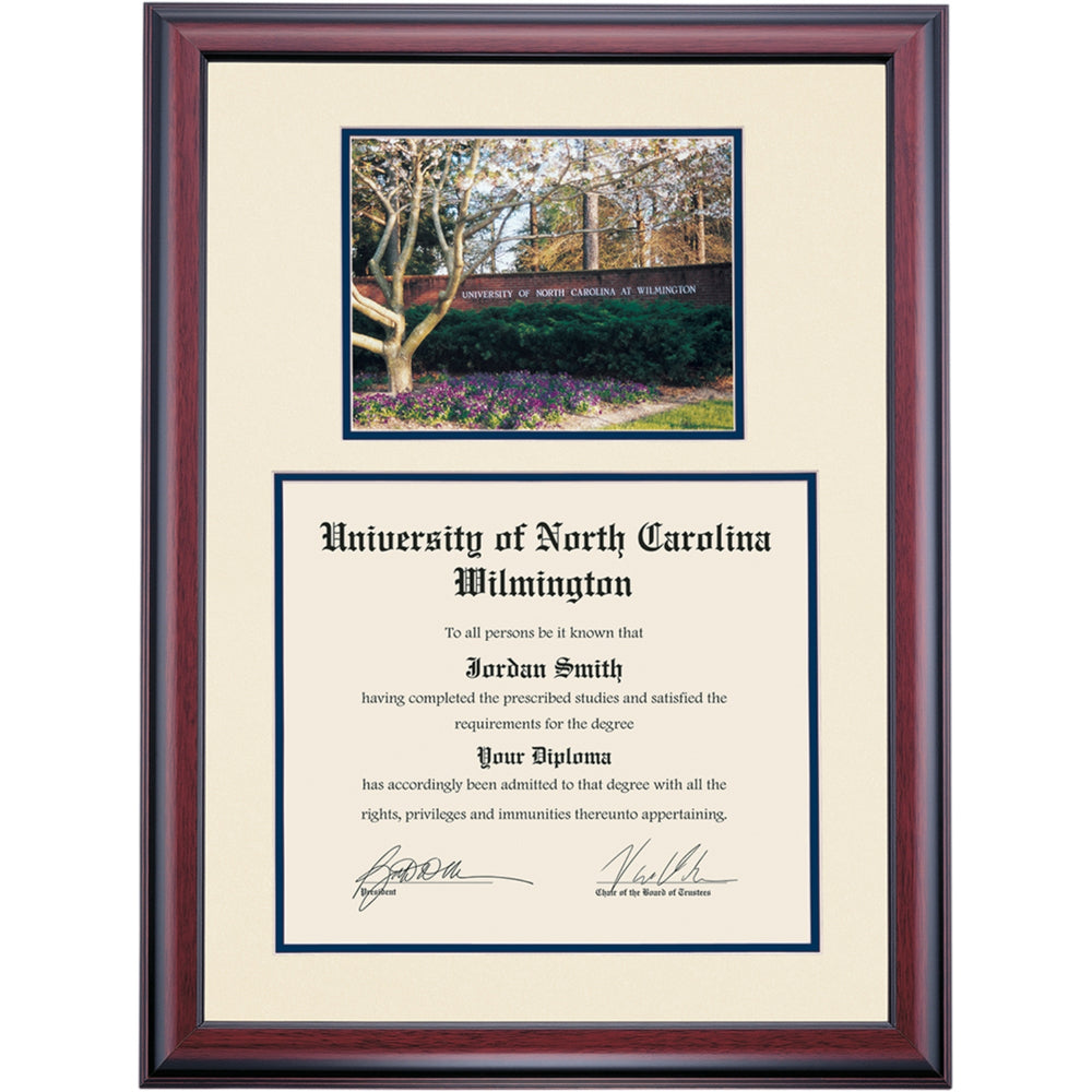 North Carolina Wilmington Premier the University Entrance Diploma Frame ...