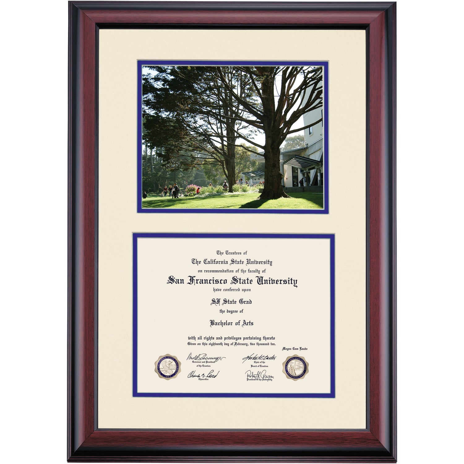 San Francisco State Premier the SF State Quad Diploma Frame | Dorm ...