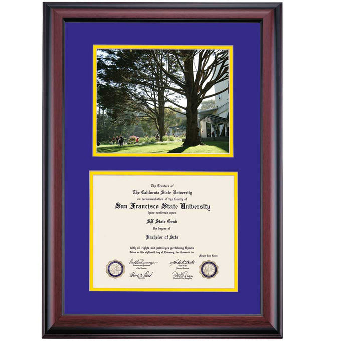 San Francisco State Premier the SF State Quad Diploma Frame | Dorm ...