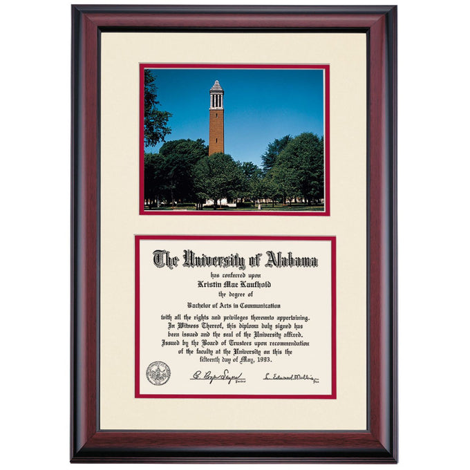 Alabama Premier Denny Chimes Diploma Frame | Dorm Essentials - Dormify