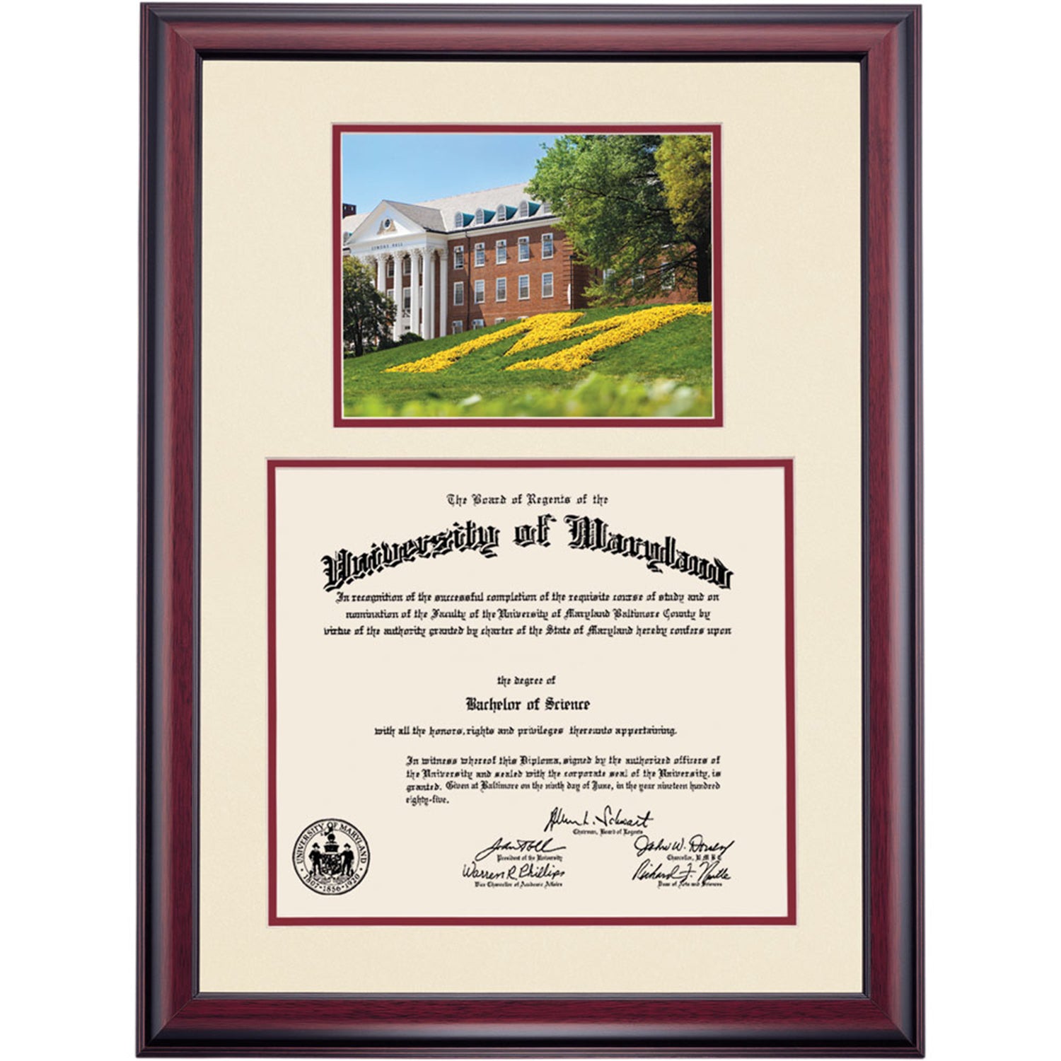 Maryland Premier the Maryland Landmark M Diploma Frame | College Shop ...