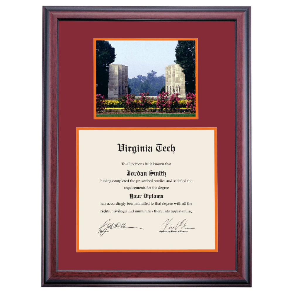 Virginia Tech Premier the War Memorial Chapel Diploma Frame | College ...