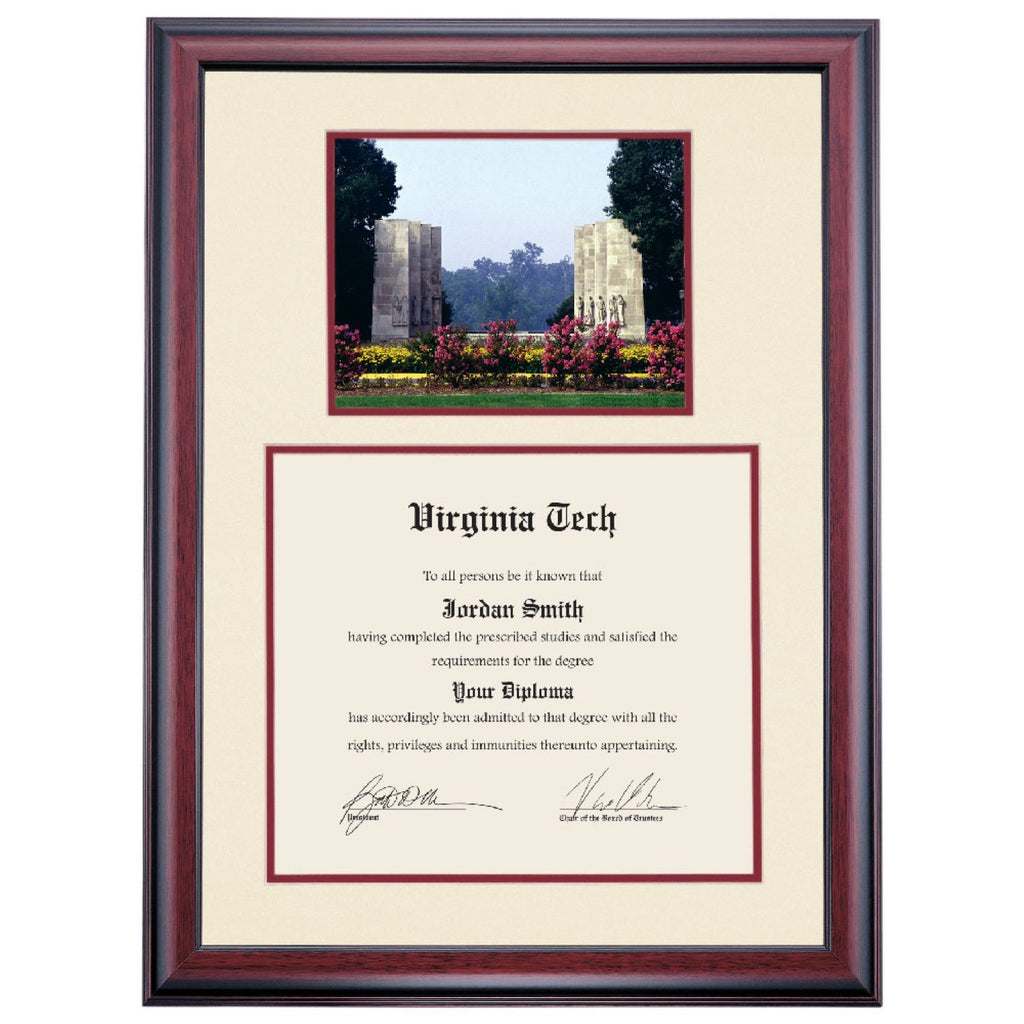 Virginia Tech Premier the War Memorial Chapel Diploma Frame | College ...