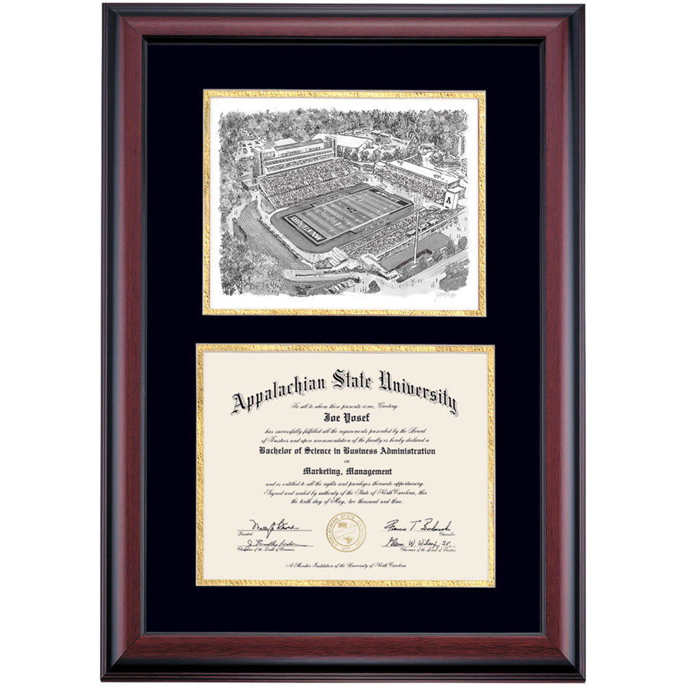 Appalachian State Premier Football Stadium Diploma Frame | Dorm Essentials - Dormify