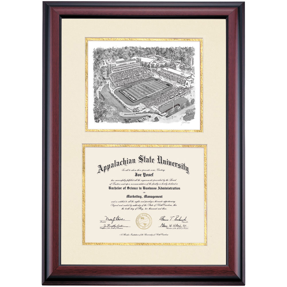 Appalachian State Premier Football Stadium Diploma Frame | College Shop ...