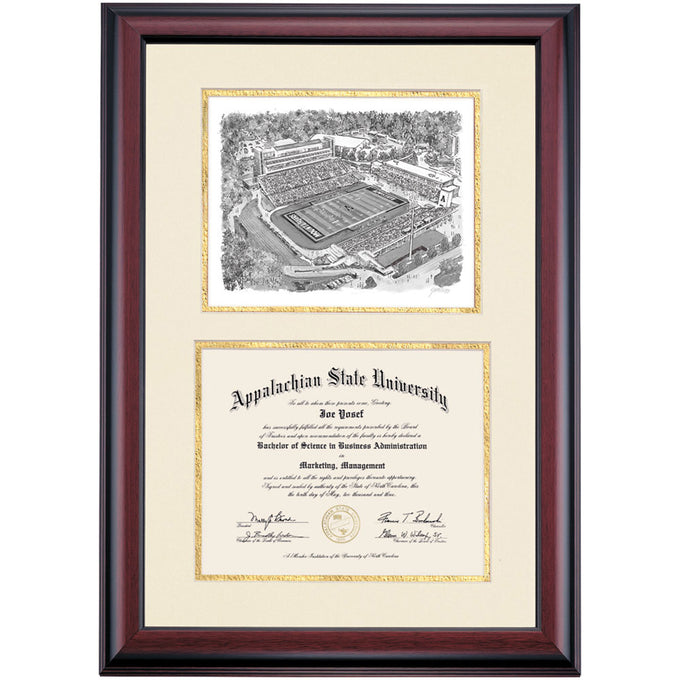 Appalachian State Premier Football Stadium Diploma Frame | College Shop ...
