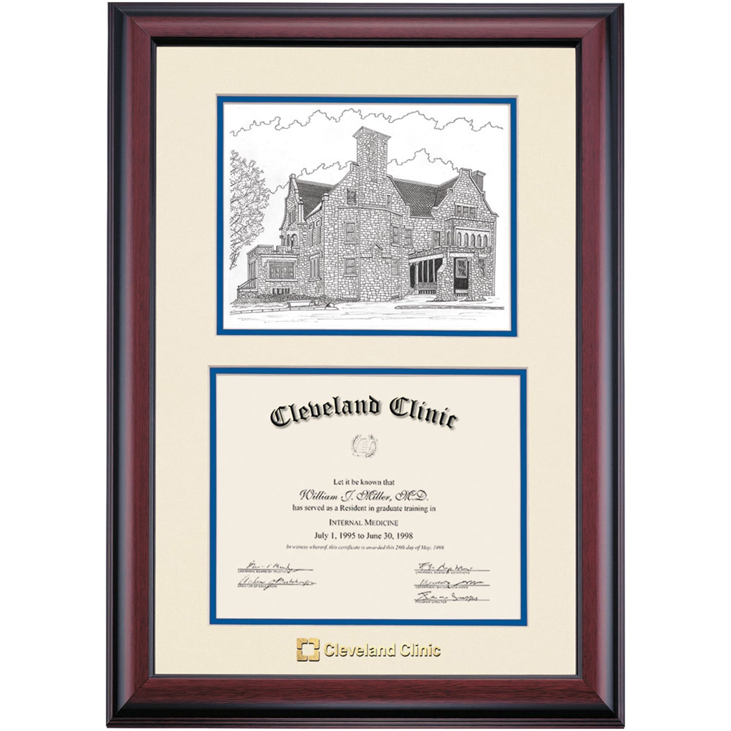 Cleveland Clinic Premier Alumni House Certificate Frame | Dorm ...