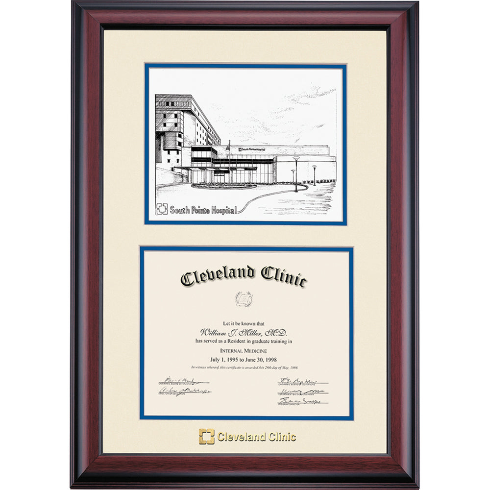 Cleveland Clinic Premier South Pointe Certificate Frame | Dorm ...