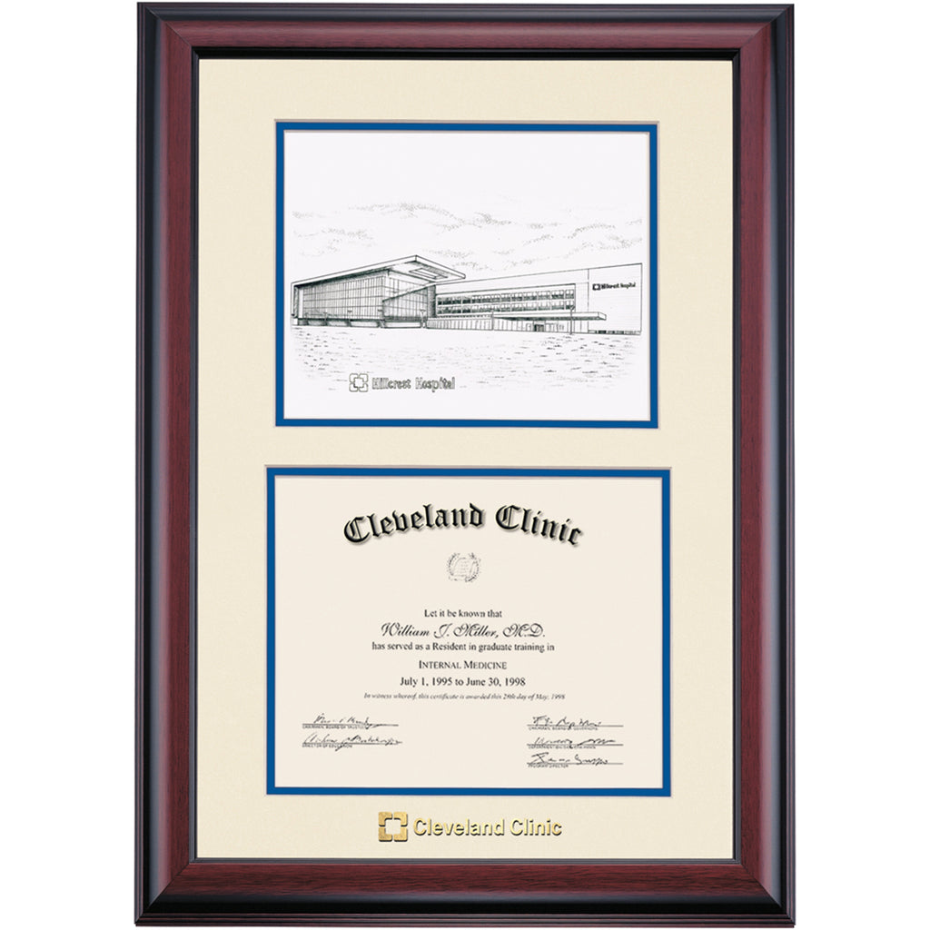 Cleveland Clinic Premier Hillcrest Certificate Frame | Dorm Essentials ...