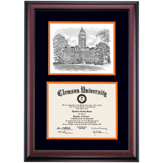 Clemson Premier Tillman Hall Diploma Frame | College Shop – Dormify