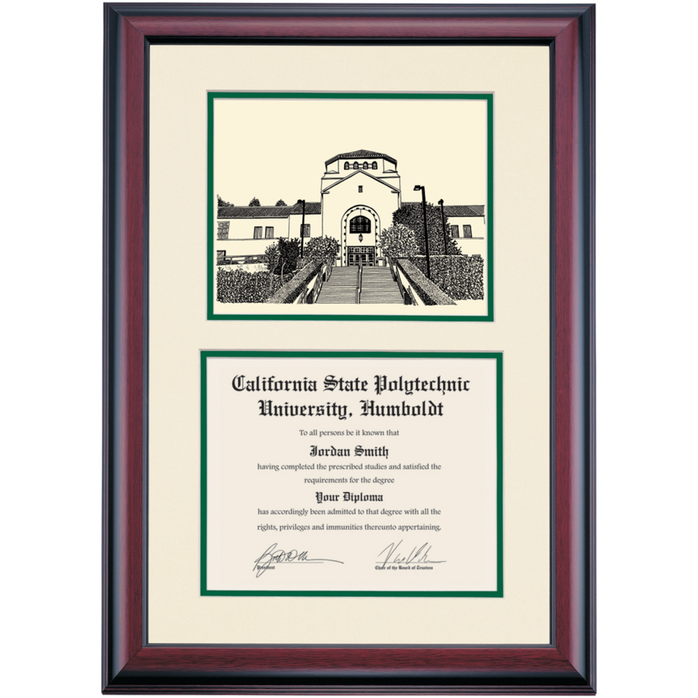 Cal Poly Humboldt Premier Founders Hall Diploma Frame | Dorm Essentials ...
