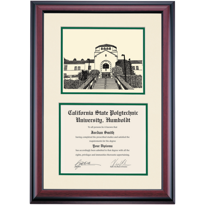Cal Poly Humboldt Premier Founders Hall Diploma Frame | Dorm Essentials ...