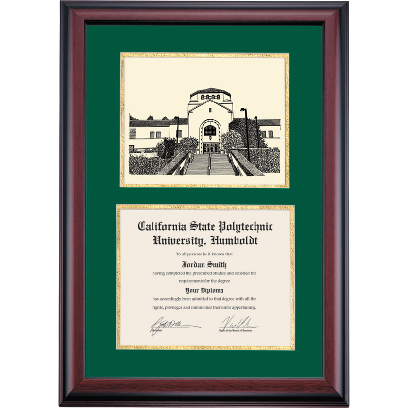 Cal Poly Humboldt Premier Founders Hall Diploma Frame | Dorm Essentials - Ivory/Hunter ...