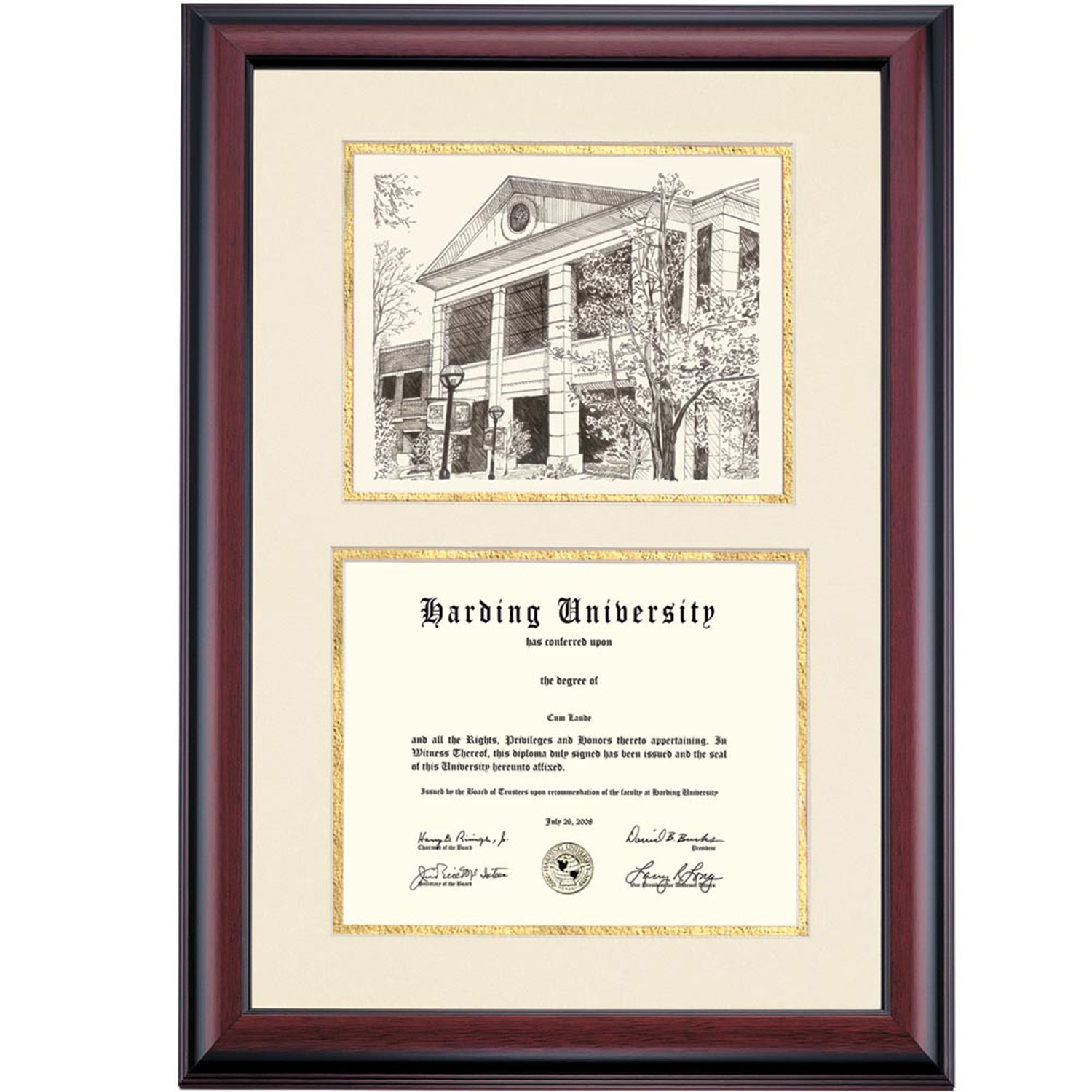 Harding Premier American Heritage Center Diploma Frame | Dorm ...