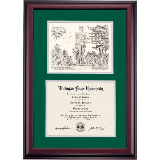 Michigan State Premier The Spartan Diploma Frame | College Shop – Dormify
