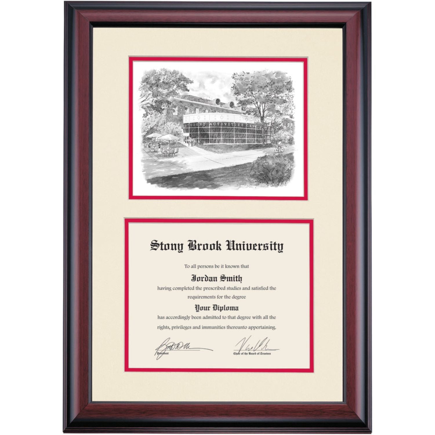 Stony Brook Premier Student Activities Center Diploma Frame | Dorm ...