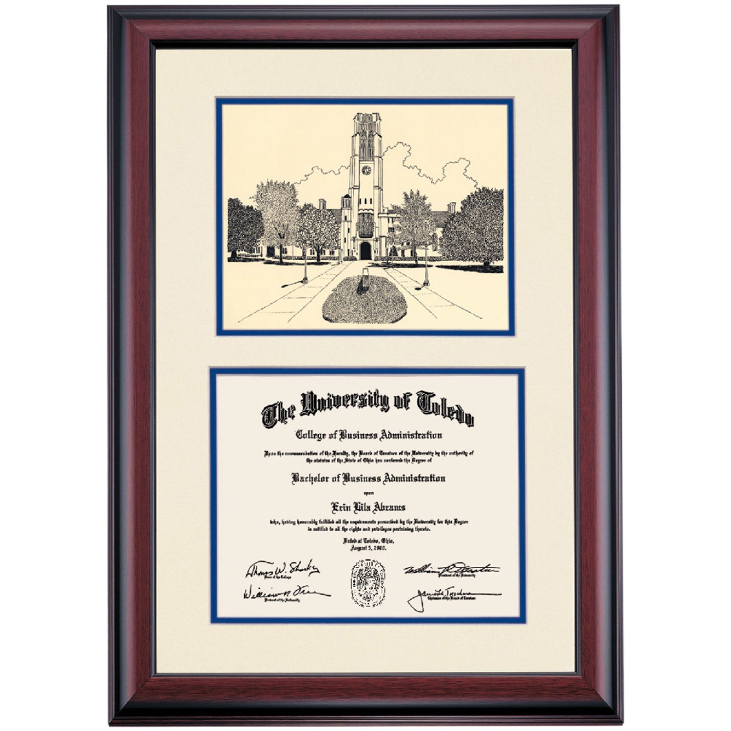 Toledo Premier University Hall Diploma Frame | Dorm Essentials - Dormify