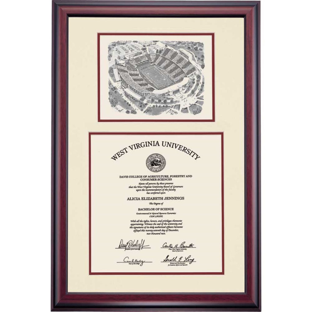 West Virginia Premier Milan Puskar Stadium Diploma Frame | College Shop ...