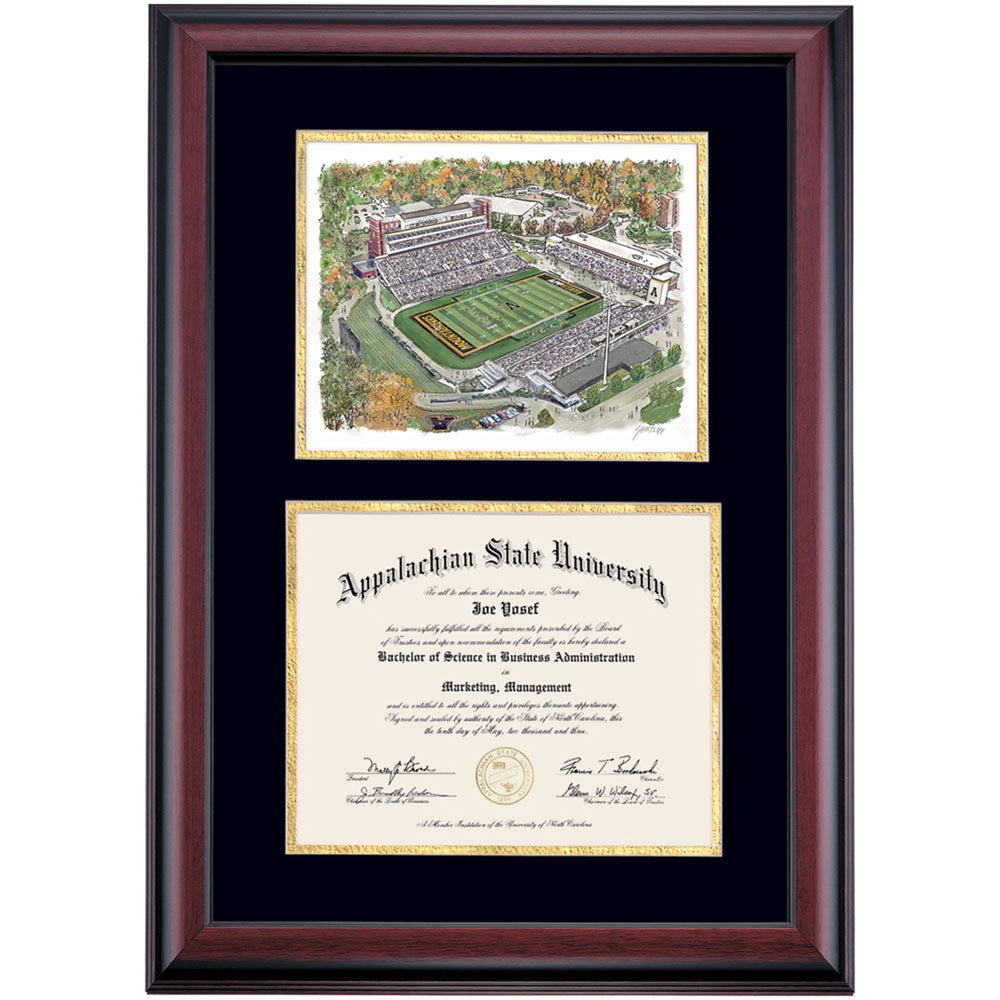 Appalachian State Premier Football Stadium Diploma Frame | College Shop - Dormify