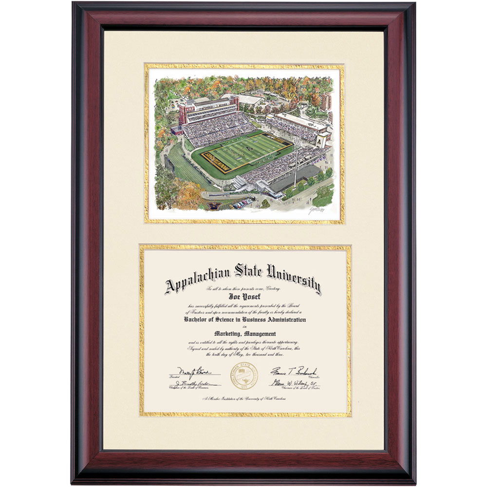 Appalachian State Premier Football Stadium Diploma Frame | Dorm Essentials - Dormify