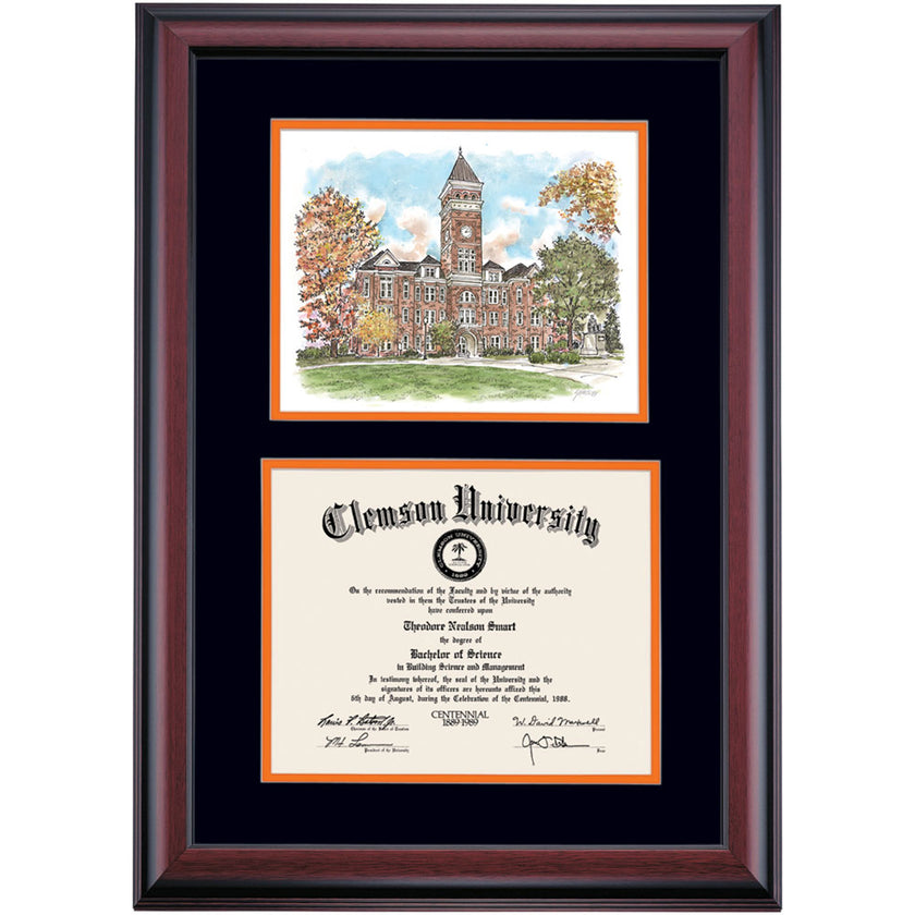 Clemson Premier Tillman Hall Diploma Frame | College Shop – Dormify