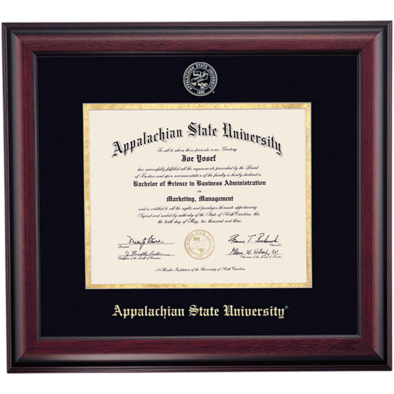 Appalachian State School Color Traditional Diploma Frame | College Shop - Dormify