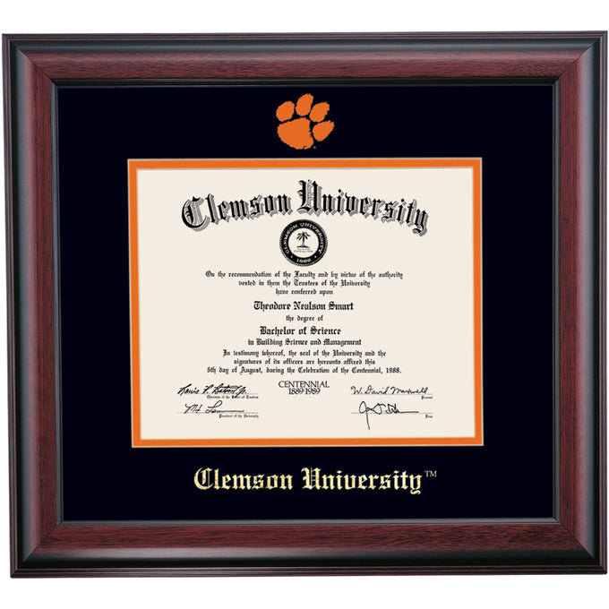Clemson School Color Traditional Diploma Frame | College Shop – Dormify